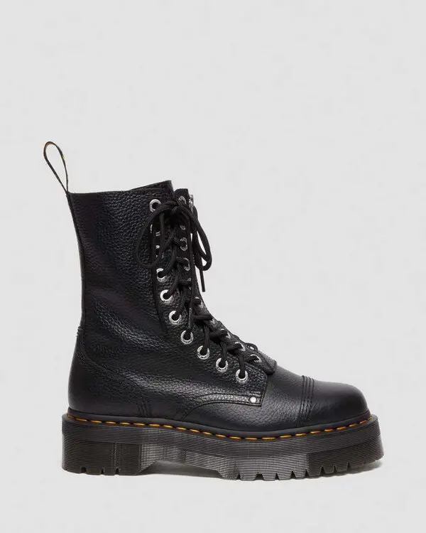 Dr. Martens Sinclair Hi Milled Nappa Leather Platform Boots