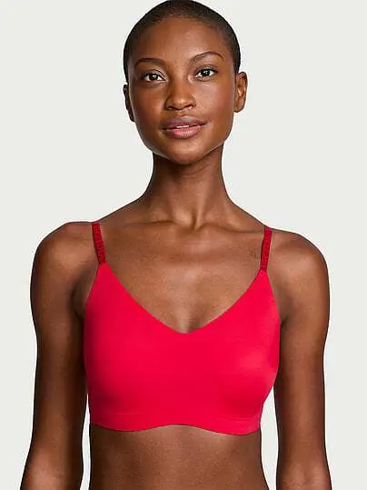 Victoria's Secret The T-shirt Lightly Lined Wireless Comfort Bra - Red