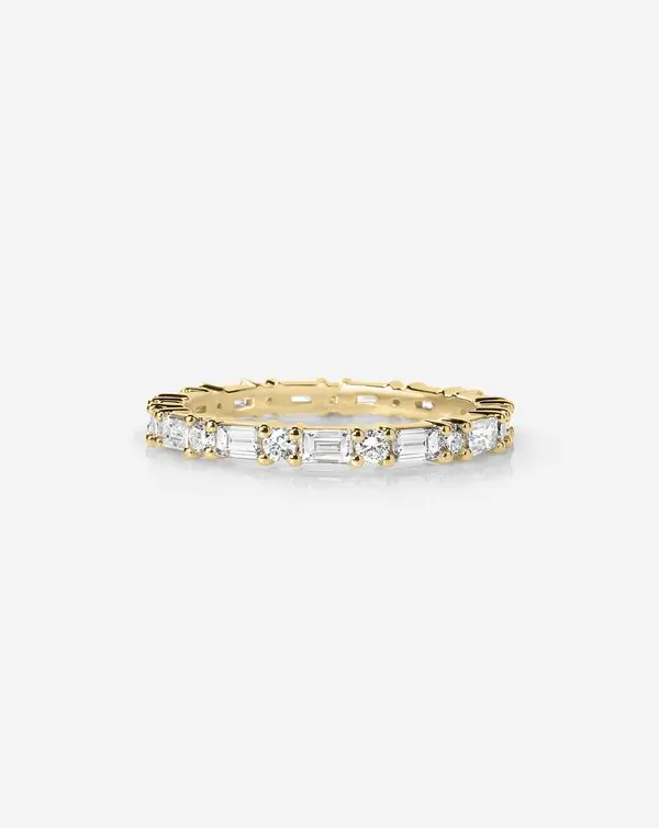 Ring Concierge Baguette And Round Diamond Eternity Ring - One-color