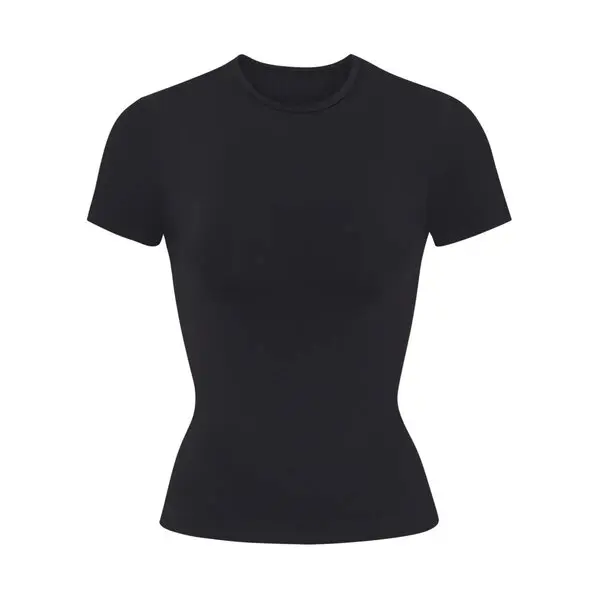 SKIMS Soft Smoothing Seamless T-shirt - Onyx