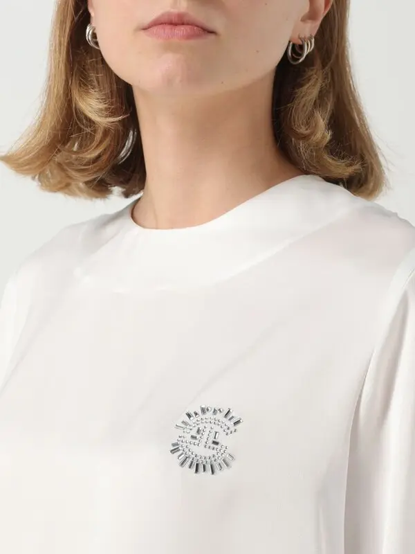 GAËLLE PARIS Long Sleeve Top - White