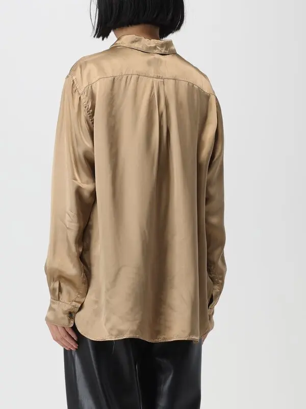 Aspesi Long Sleeve Shirt With Pocket Detail - Gold