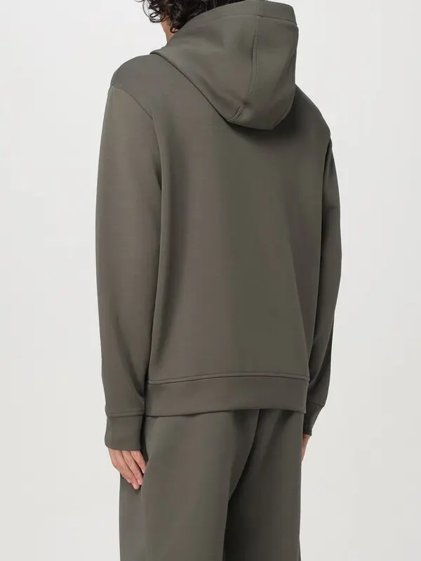Emporio Armani Full Zip Hoodie With Logo Detail