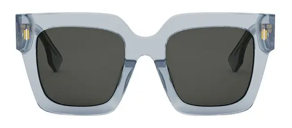 Fendi Roma Fe40101 F 90a Square Sunglasses - Grey | Editorialist