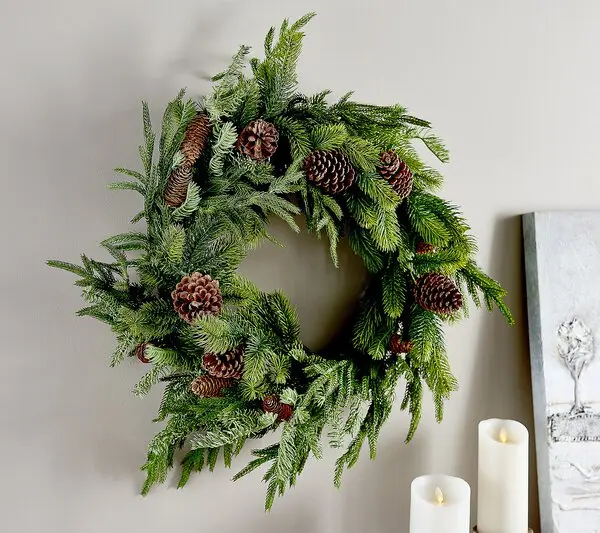 VALERIE PARR HILL 24 Real Feel Pine, Spruce, & Juniperwreath Valerie - One-color