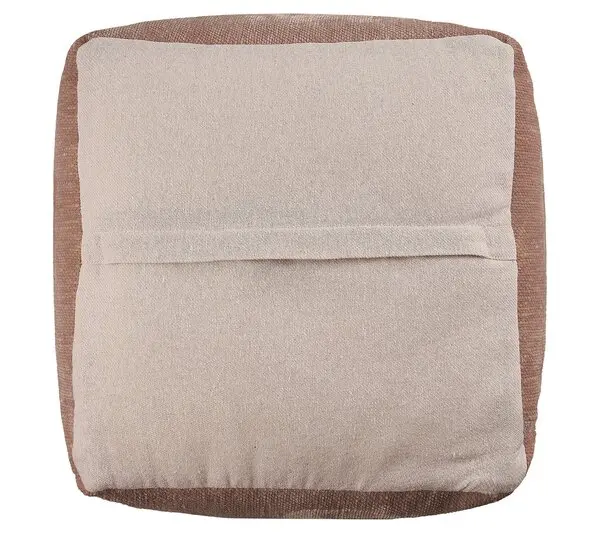 OX BAY TRADING CO. Ox Bay Transitional Solid Chenille Indoor Ottom An Pouf