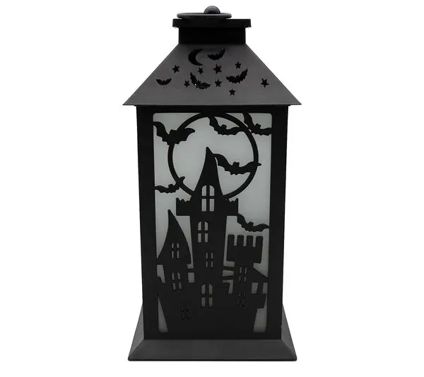 LUMABASE Battery-operated Flame Effect Hallowee N Lantern - One-color