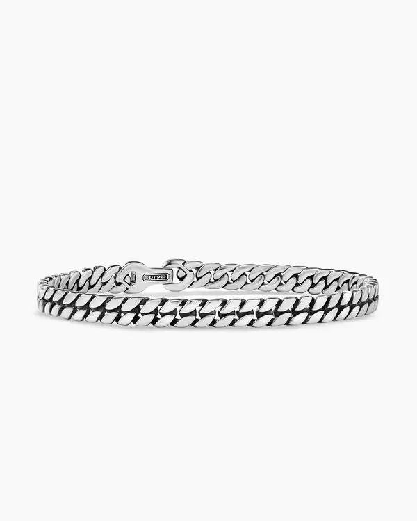 David Yurman Curb Chain Bracelet - Platinum
