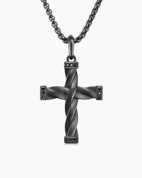 David Yurman Dy Helios™ Cross Pendant - Black Diamond