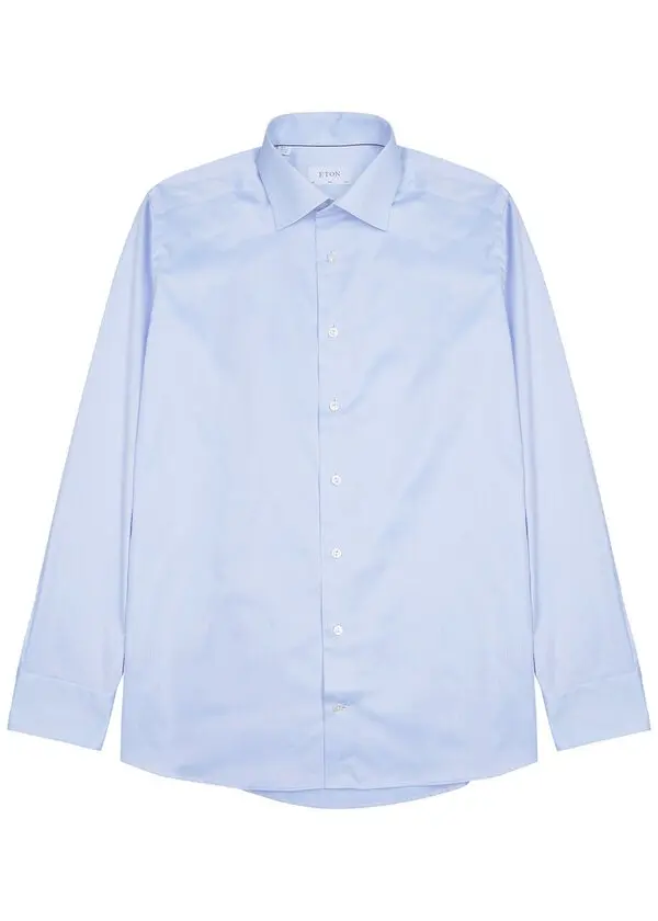 Eton Cotton-twill Shirt - Light Blue 2