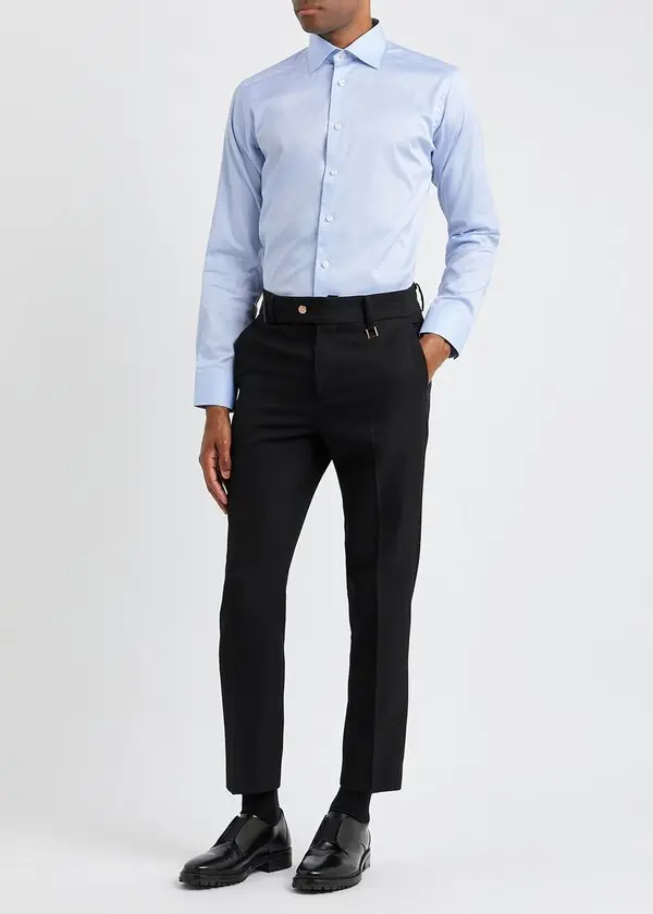 Eton Cotton-twill Shirt - Light Blue 2