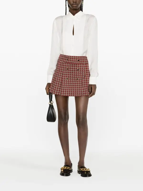 Liu Jo Monogram Jacquard Satin Shirt