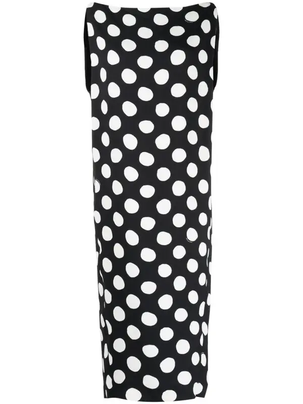 Marni Polka Dot Print Midi Dress