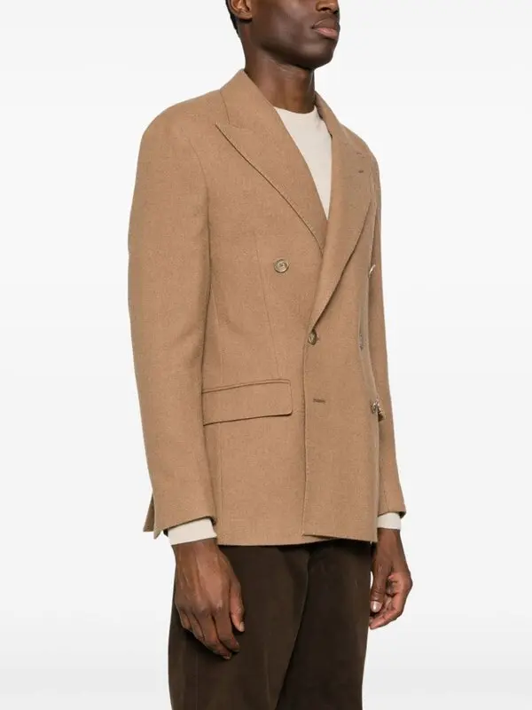Polo Ralph Lauren Logo-patch Double-breasted Sport Jacket - Brown