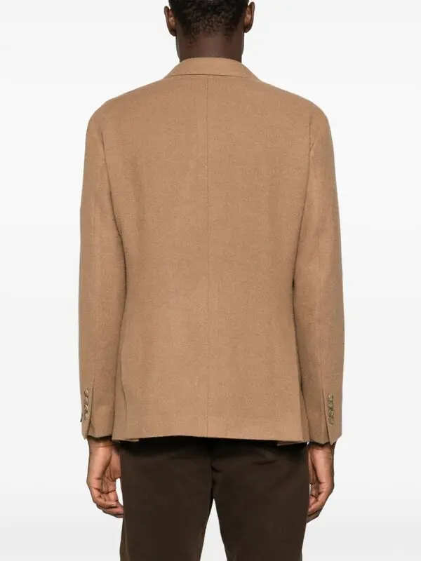 Polo Ralph Lauren Logo-patch Double-breasted Sport Jacket - Brown