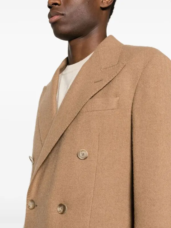 Polo Ralph Lauren Logo-patch Double-breasted Sport Jacket - Brown