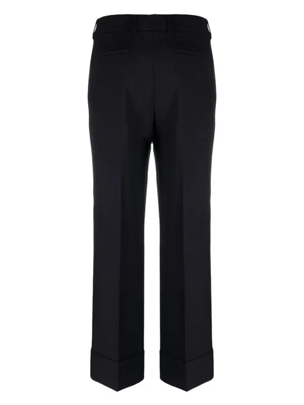 Incotex Pressed-crease Cotton-blend Tailored Trousers - Blue