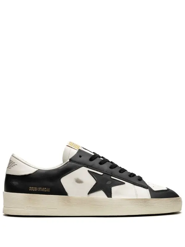 GOLDEN GOOSE Stardan Lace-up Sneakers - Black