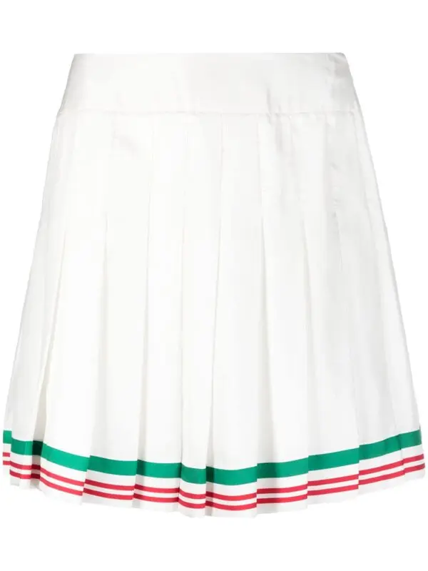 Casablanca Casa Way Silk Tennis Skirt