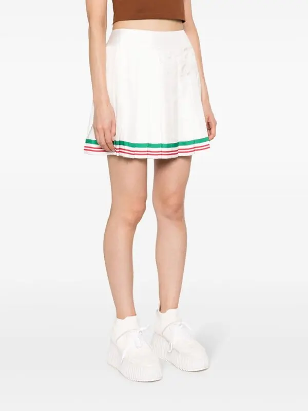 Casablanca Casa Way Silk Tennis Skirt