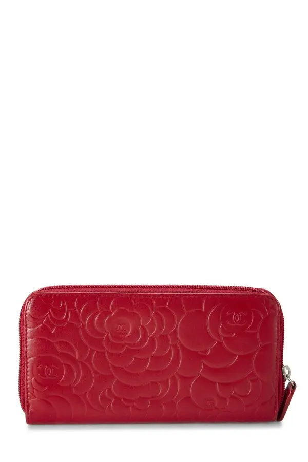 Chanel Lambskin Camellia Wallet