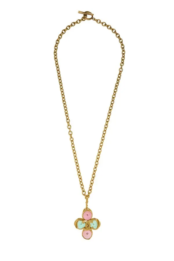 Chanel Gripoix Pendant Necklace - Multi
