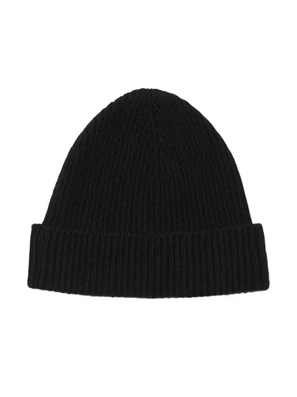 Burberry Equestrian Knight Cashmere Beanie - Black