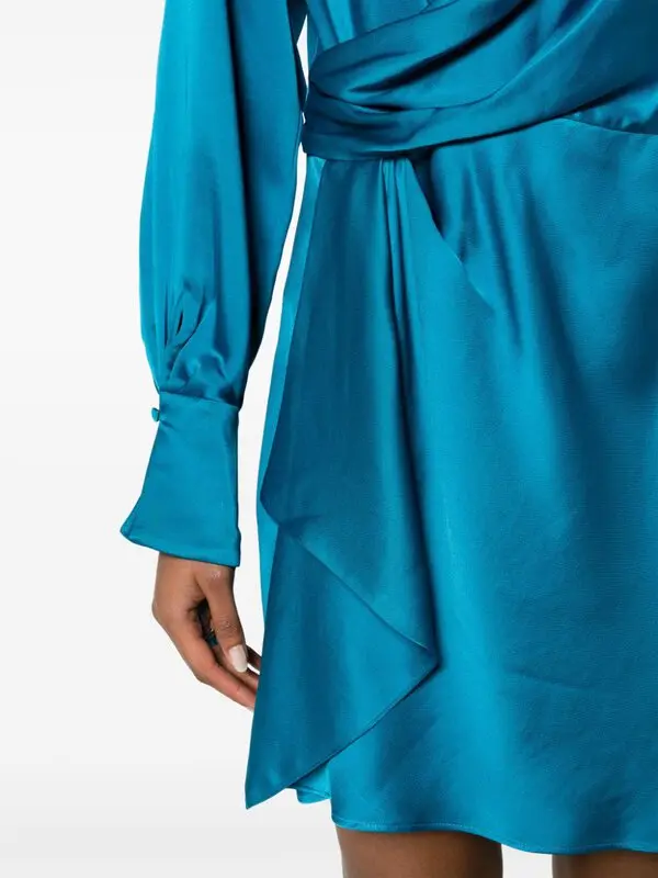 Simkhai Talid Draped Mini Dress - Blue