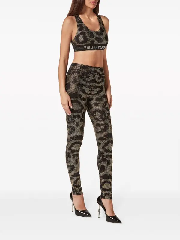 Philipp Plein Leopard-print Cropped Top