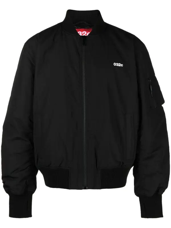 032C Logo-print Zip-up Bomber Jacket