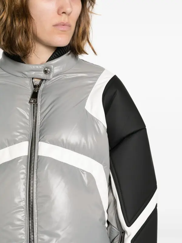 Khrisjoy Crop Biker Puffer Jacket