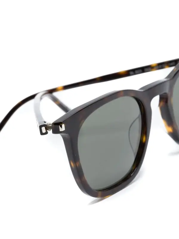 Saint Laurent Tortoiseshell Square Frame Sunglasses - Brown