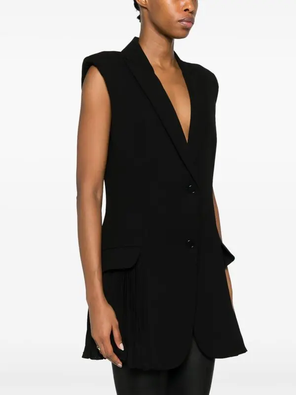 Simkhai Single-breasted Pleated Vest
