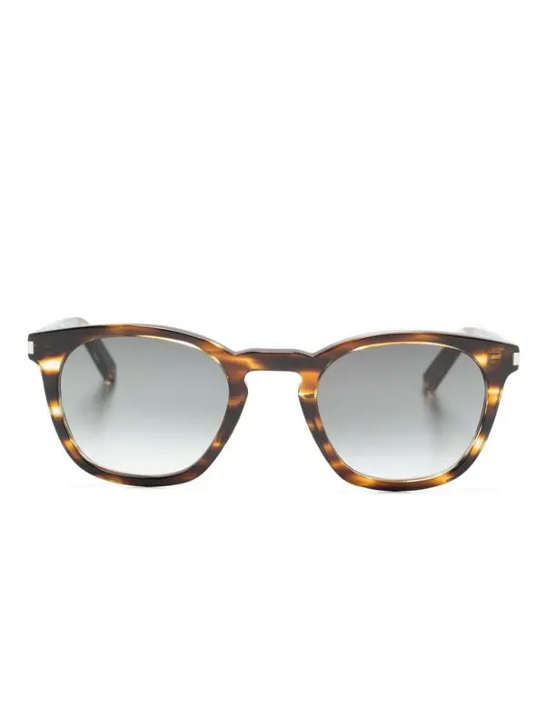Saint Laurent Round-frame Sunglasses - Brown
