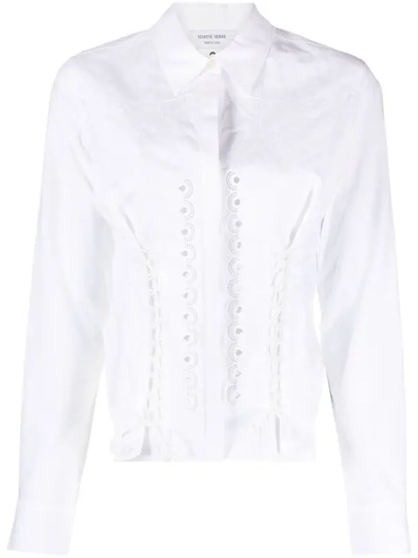 MARINE SERRE Regenerated Corset Shirt