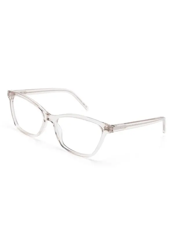 Saint Laurent Transparent Rectangle-frame Glasses