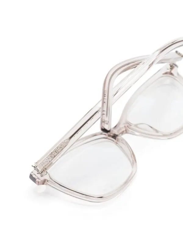 Saint Laurent Transparent Rectangle-frame Glasses
