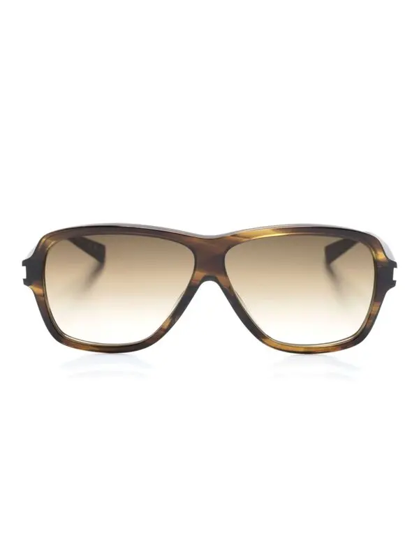 Saint Laurent Carolyn Oversized-frame Sunglasses - Brown