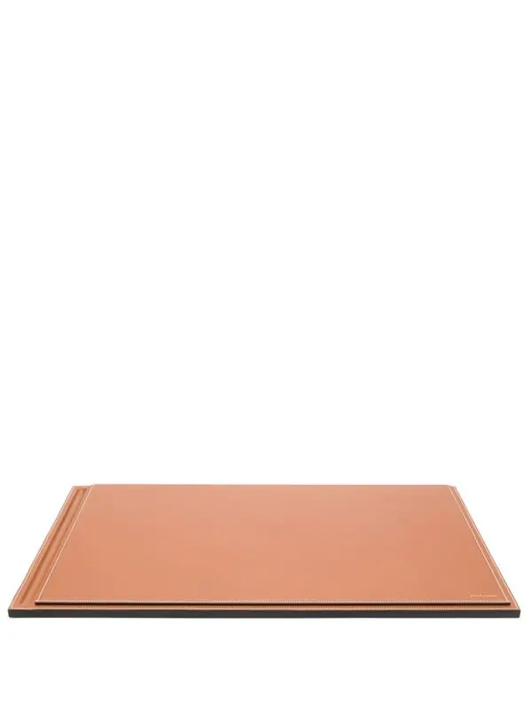 Ralph Lauren Brennan Leather Desk Blotter - Brown