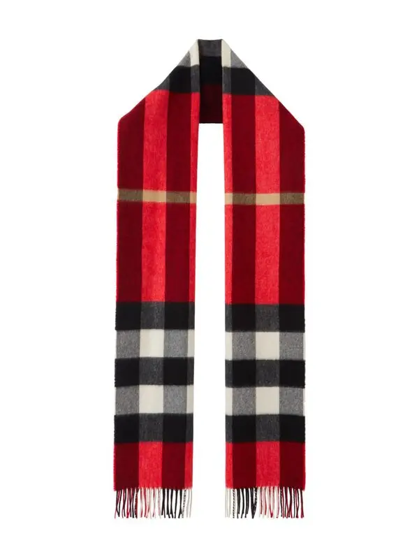 Burberry Checked Cashmere Scarf