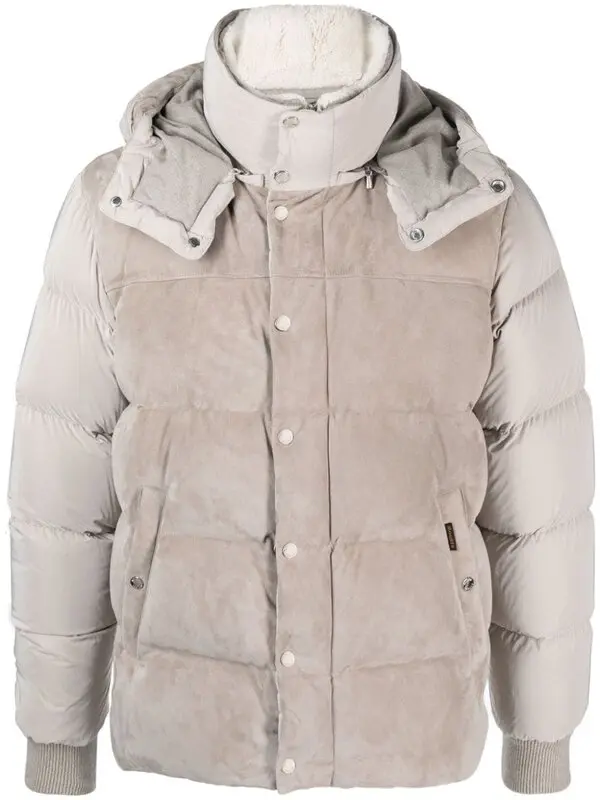 MOORER Jake-uro Jacket - Neutrals