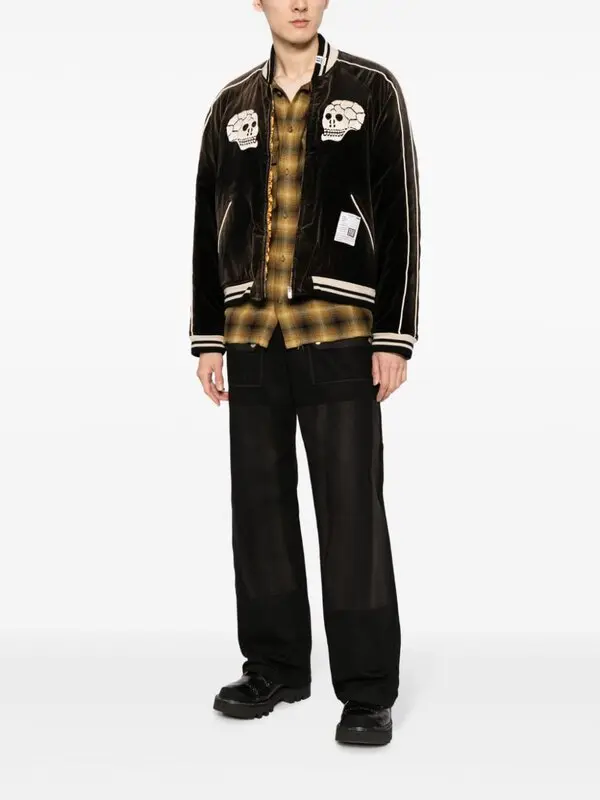 Mihara Yasuhiro Souvenir Velvet Bomber Jacket