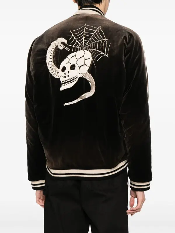 Mihara Yasuhiro Souvenir Velvet Bomber Jacket
