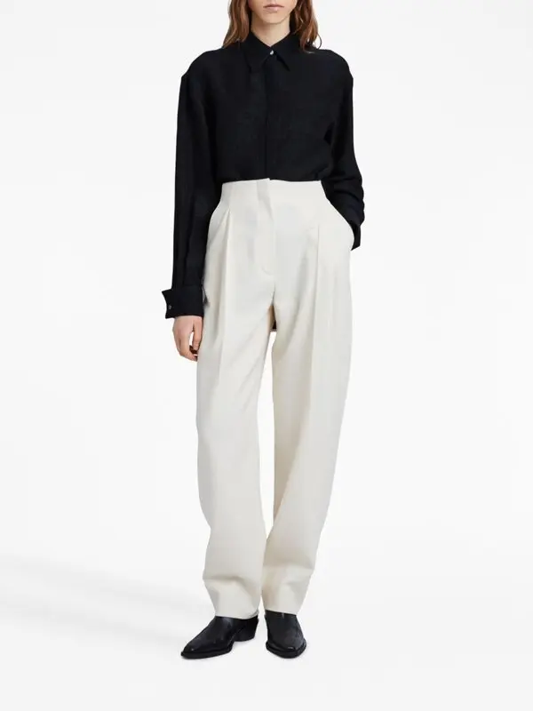 Proenza Schouler Wool-twill Straight-leg Trousers