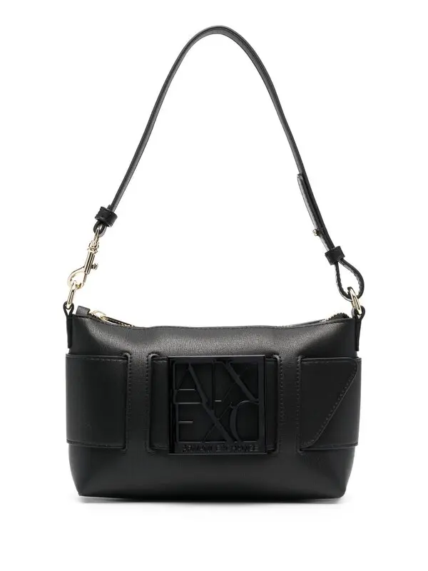 Armani Exchange Logo Embellished Shoulder Bag