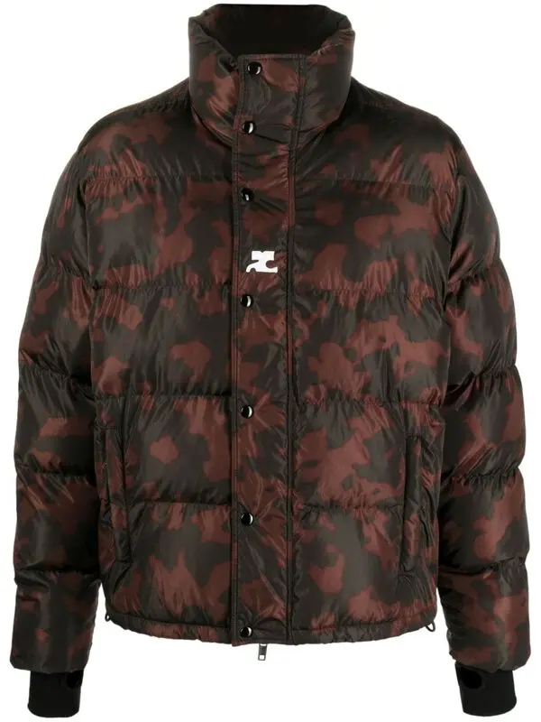 COURREGES Camouflage-print Padded Jacket