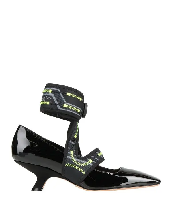 Dior Pumps In Leather And Textile Fibers