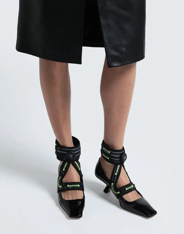 Dior Pumps In Leather And Textile Fibers