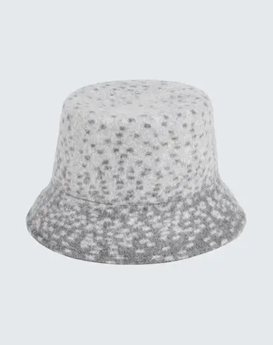 Borsalino Jacquard Wool Bucket Hat - Grey