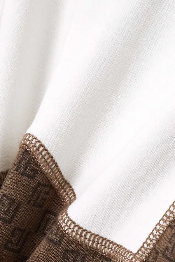 Balmain Printed Paneled Stretch Cotton-jersey Base Layer